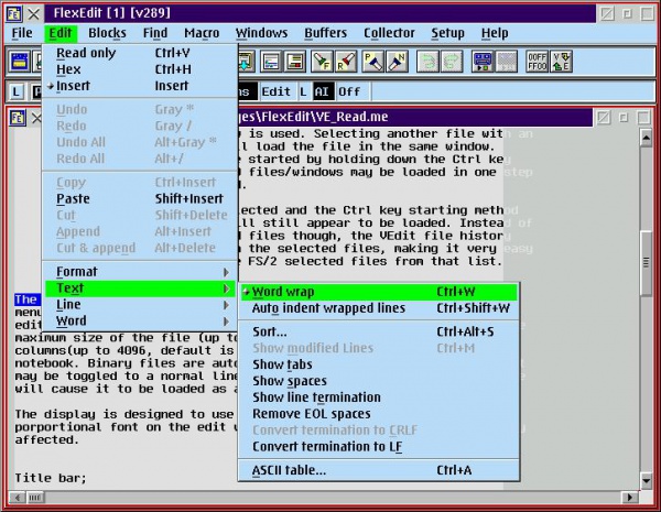 FlexEdit Features Details - OS2World.Com Wiki