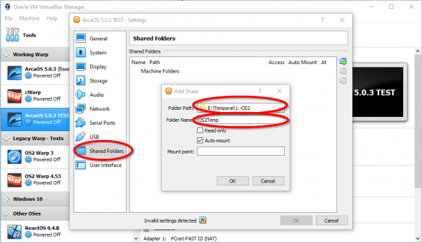 VirtualBox IFS - Sharing Folders - OS2World.Com Wiki