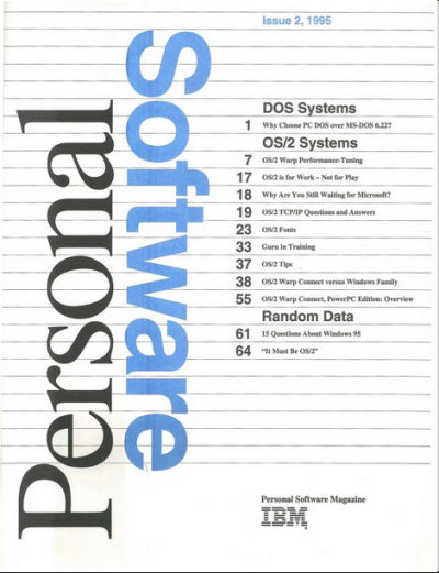 IBM Personal Software Magazine - OS2World.Com Wiki