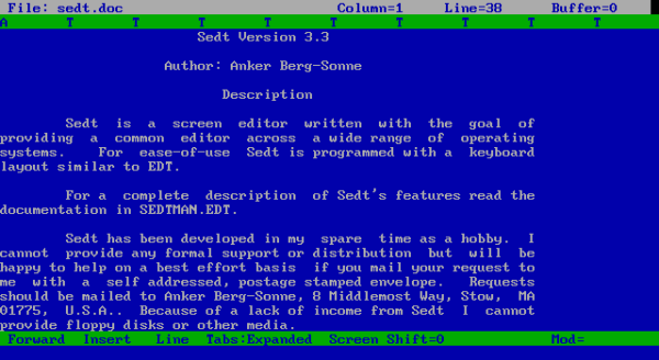Sedt - OS2World.Com Wiki