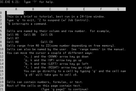 Sc (spreadsheet calculator) - OS2World.Com Wiki