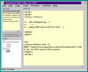 Advanced Web Editor - OS2World.Com Wiki